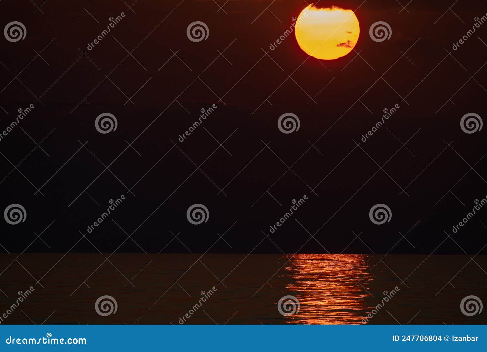 Red sea sunset on the sea stock photo. Image of nature - 247706804
