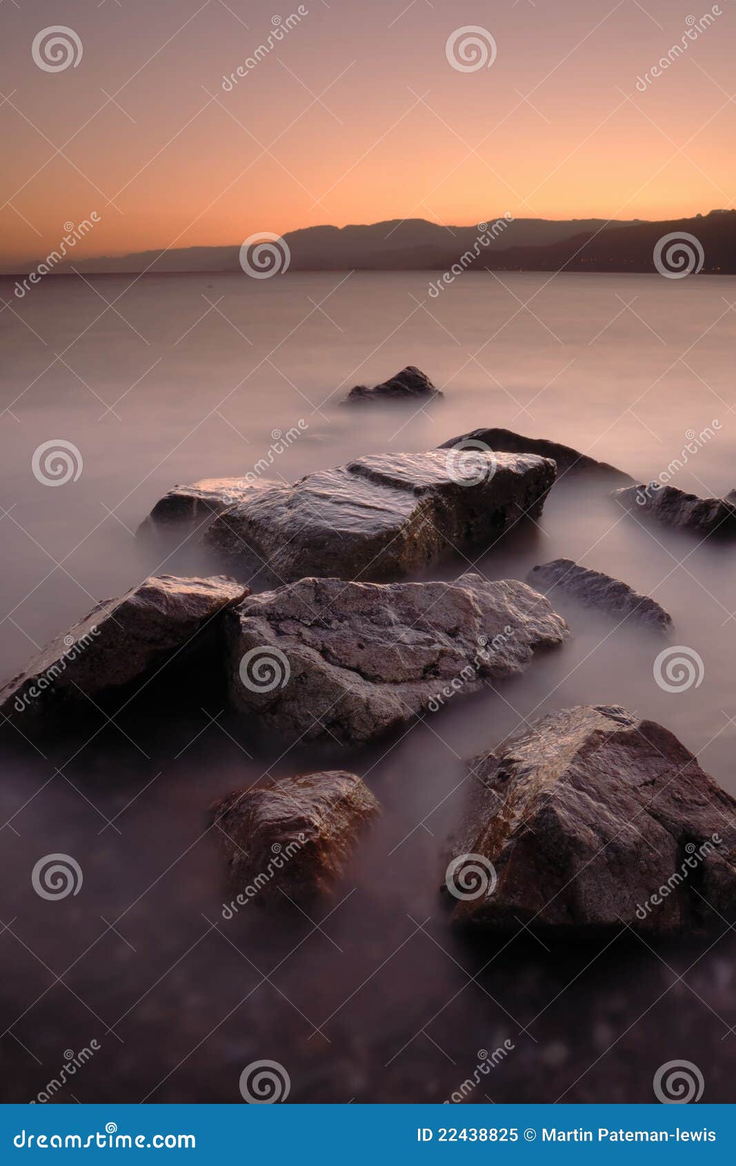 Red Sea Taba Sunset stock image. Image of water, sinai - 22438825