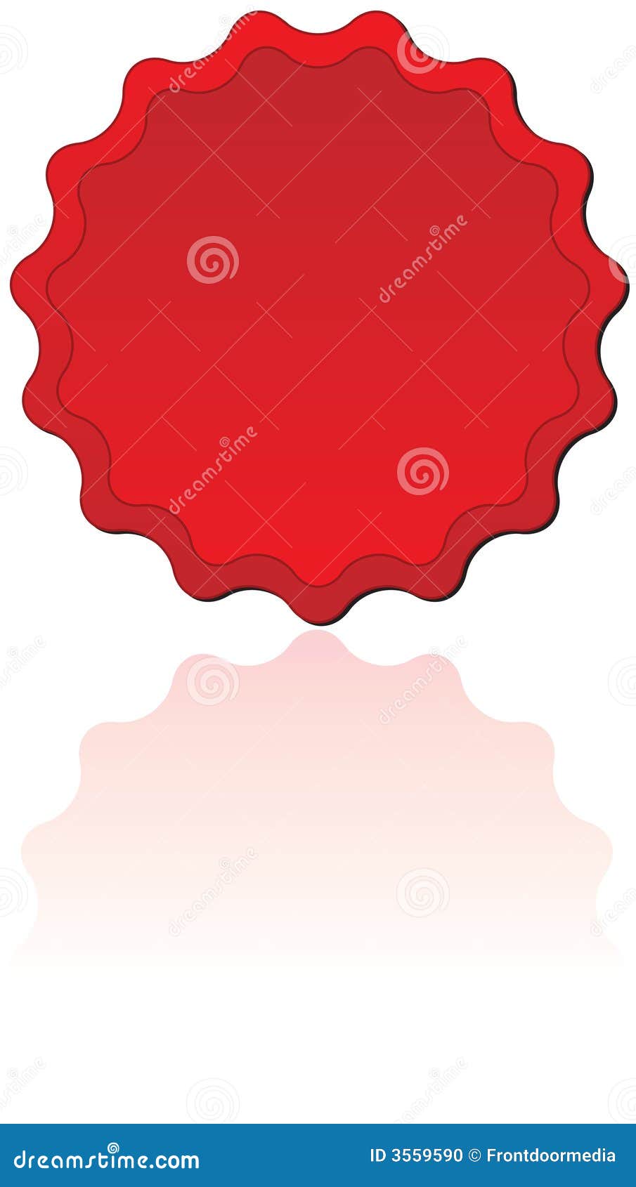 Red Seal stock vector. Illustration of award, approval - 3559590