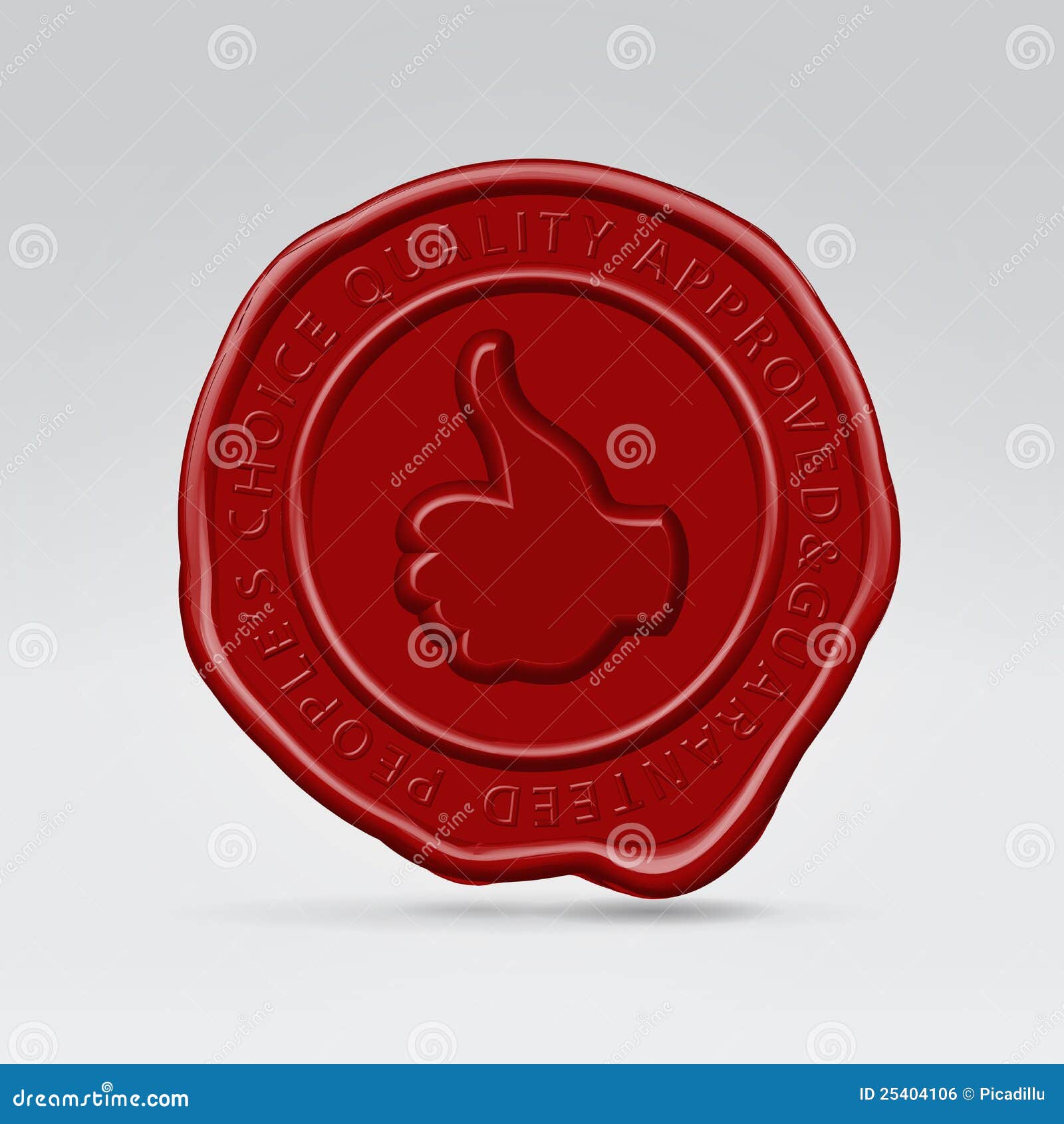 Sealing Wax , Stamp Illustration / Bronze, No.3 Cartoon Vector ...