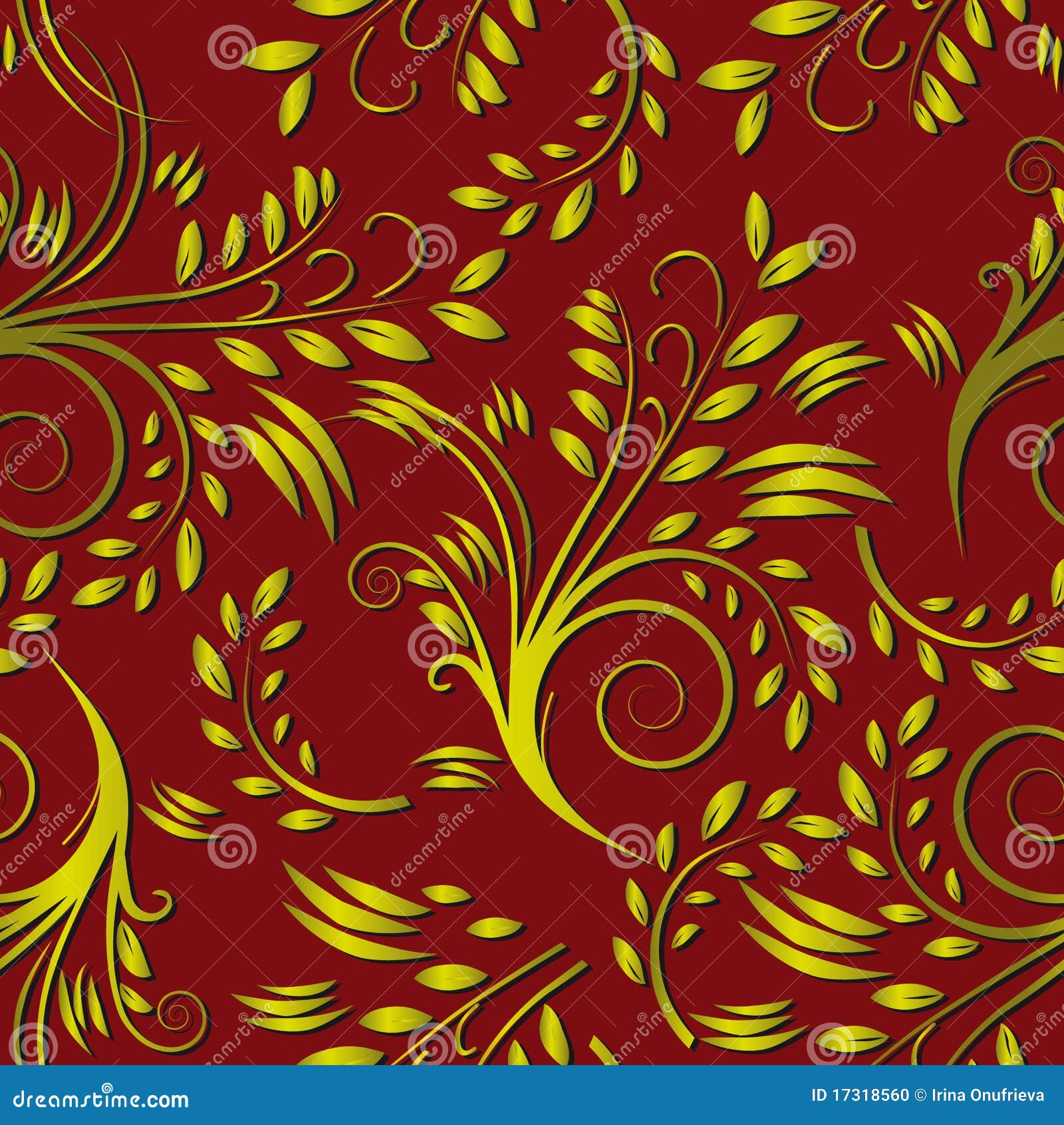 Red seamless background stock vector. Illustration of ornamental - 17318560