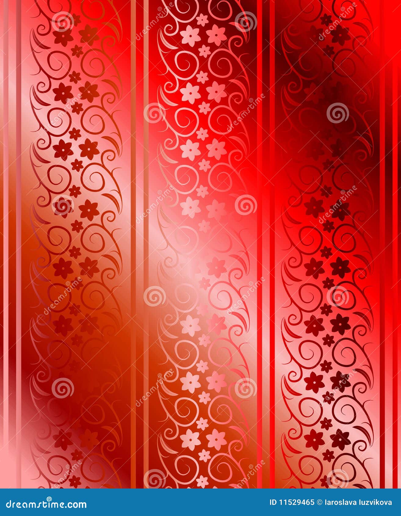 Red Seamless Brocade Vector Stock Vector - Illustration of ornate ...