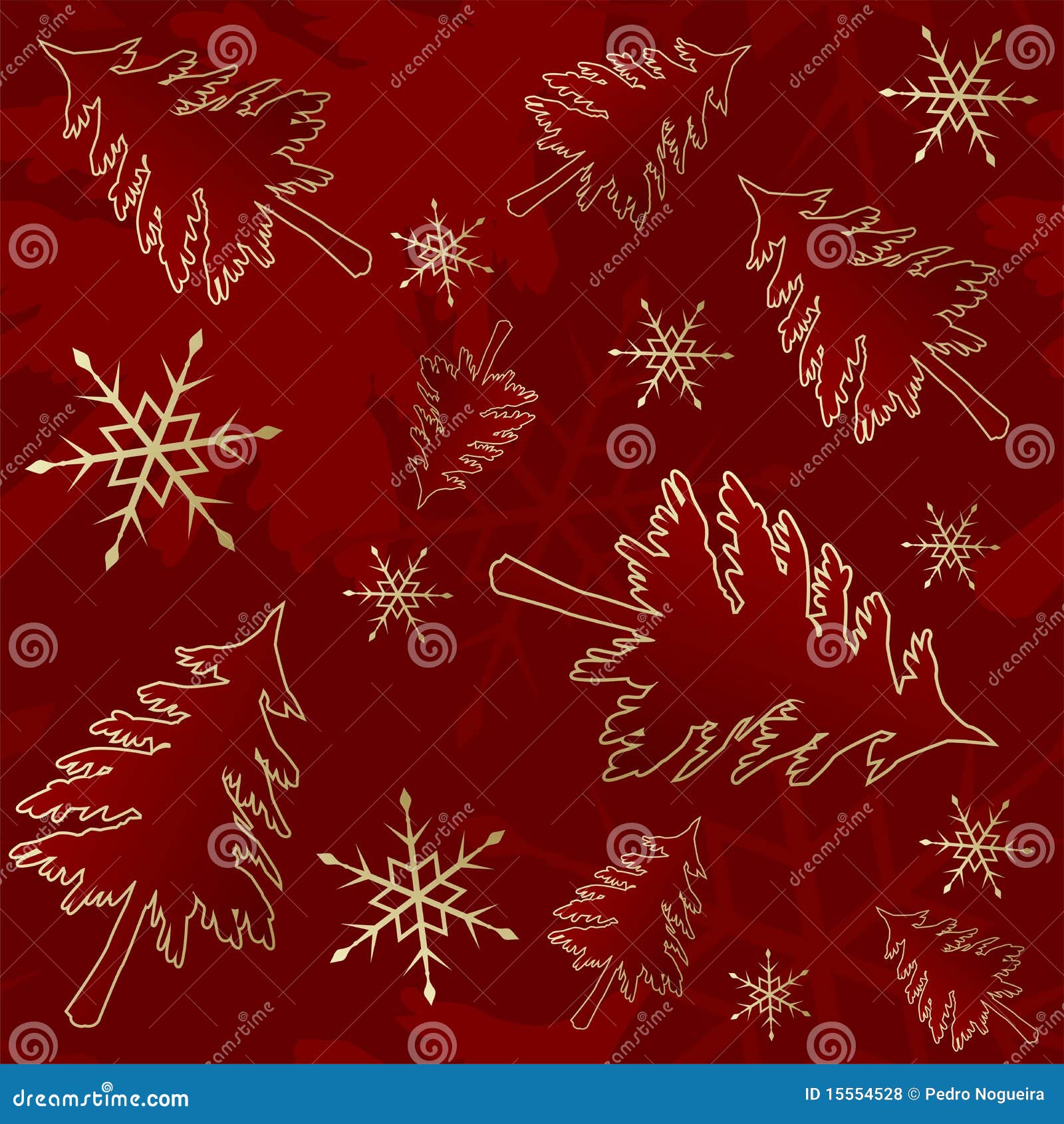 Red Seamless Christmas Pattern Stock Vector - Illustration of christmas ...