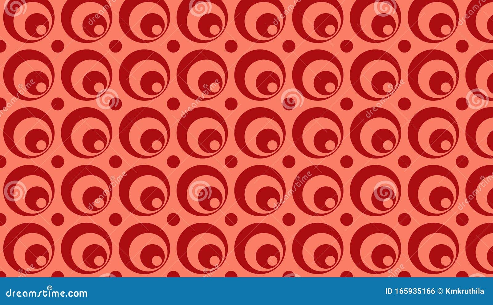 Red Seamless Circle Background Pattern Vector Stock Vector ...
