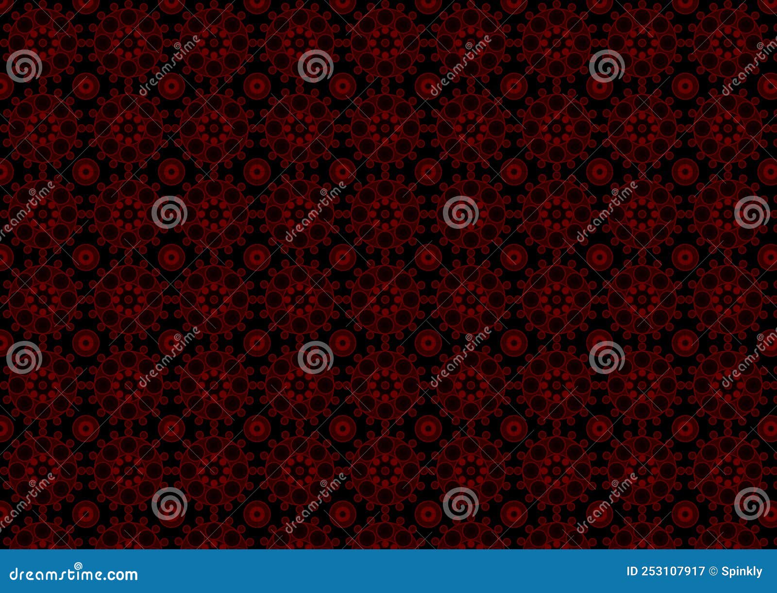 Red Seamless Circles Print Pattern Wallpaper Design Stock Illustration ...