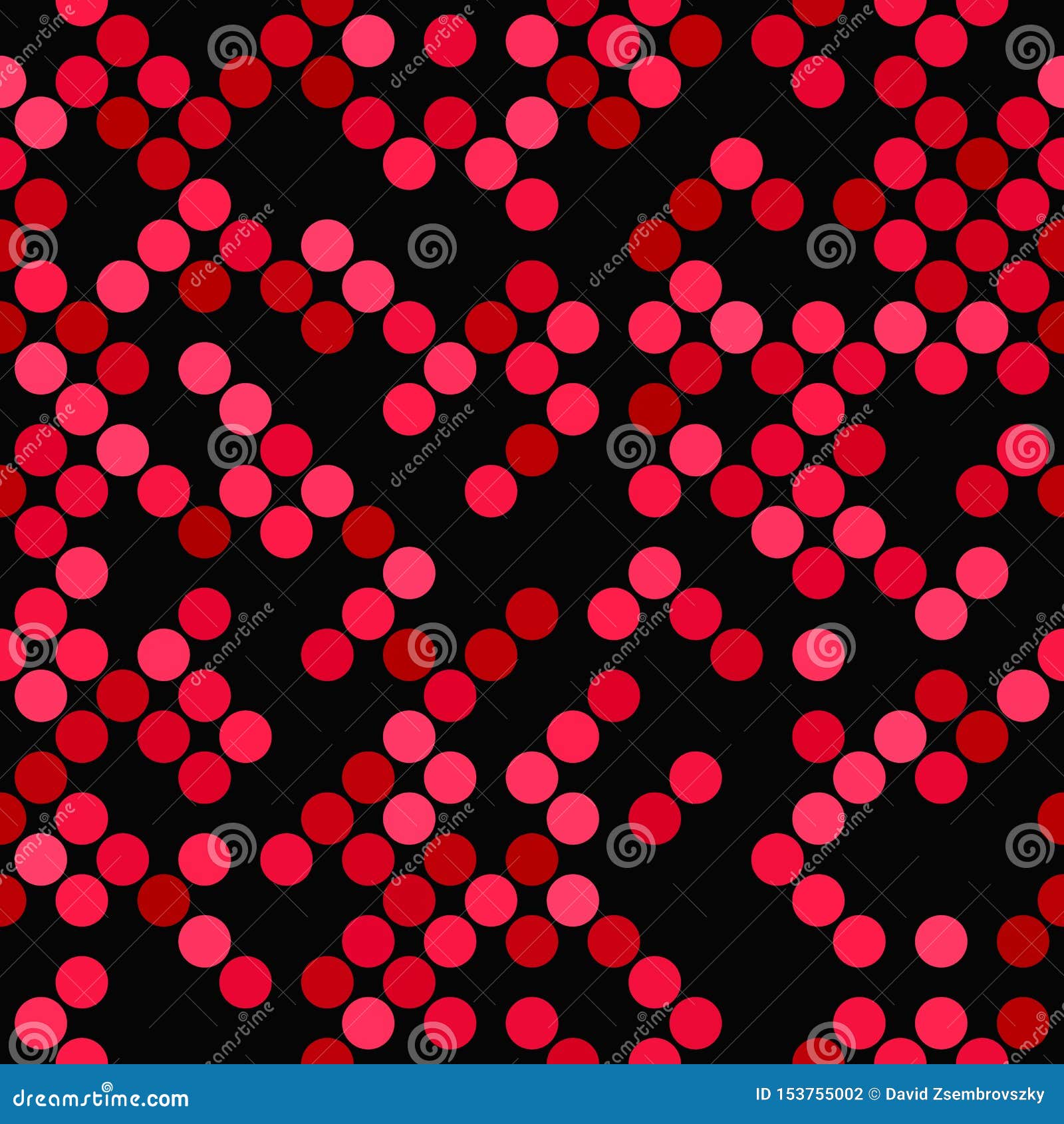 Red Seamless Dot Pattern Background - Vector Design Stock Vector ...
