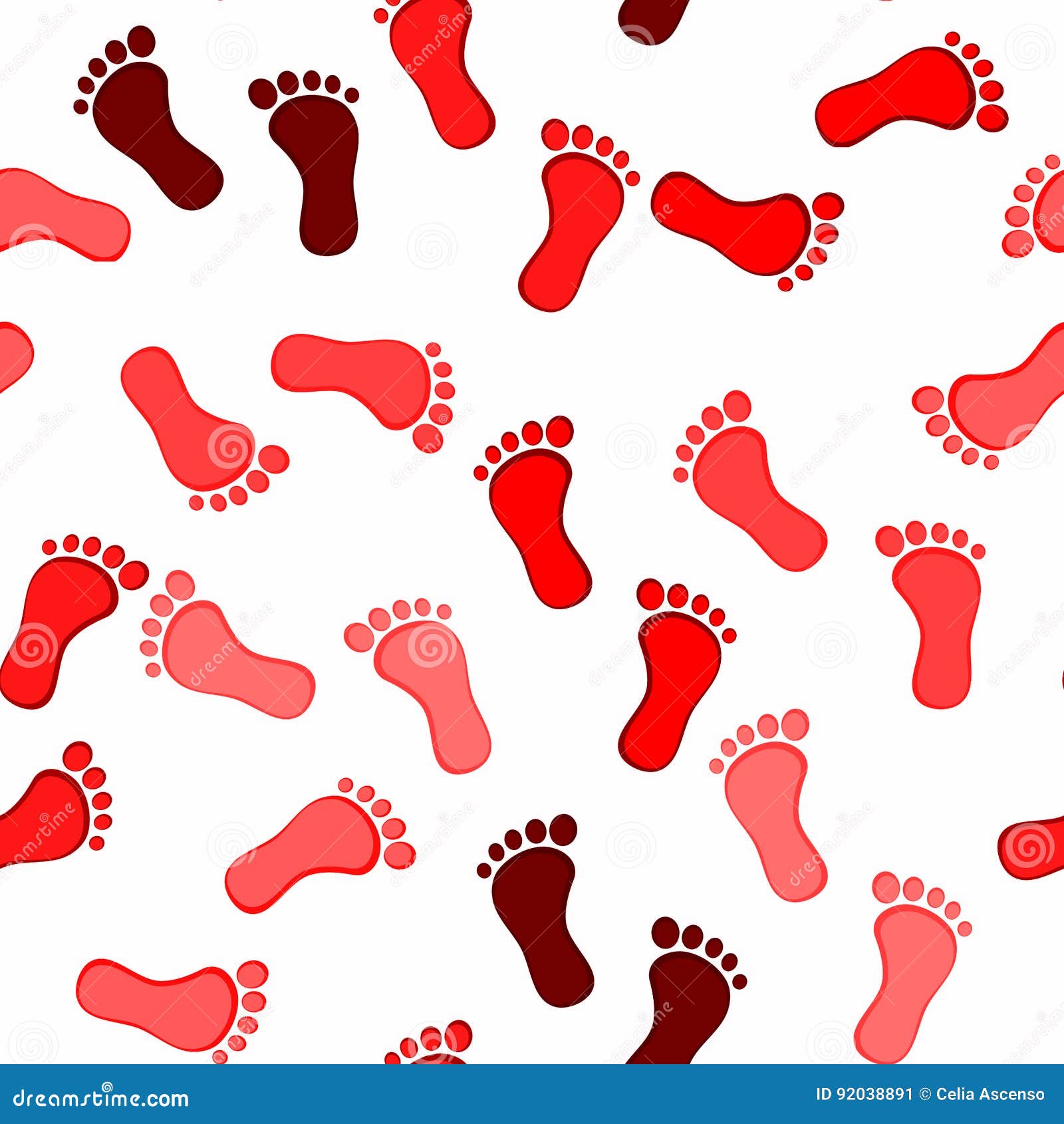 Seamless Dance Steps - Illustration. Vector Illustration ...