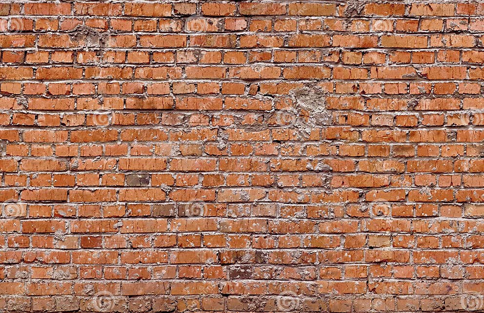 Red Seamless (only Horizontal) Bricks Stock Image - Image of tiled ...