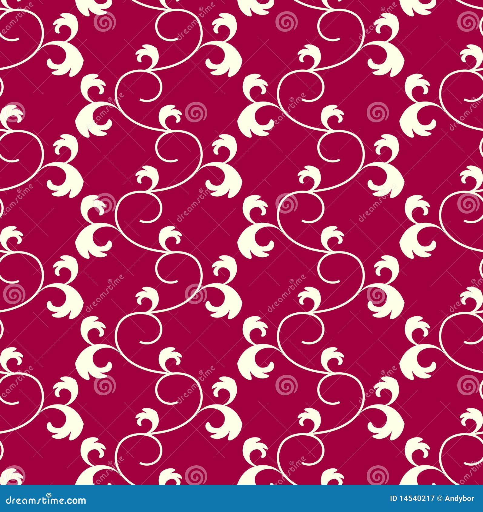 Red Seamless Ornate Floral Background Stock Vector - Illustration of ...