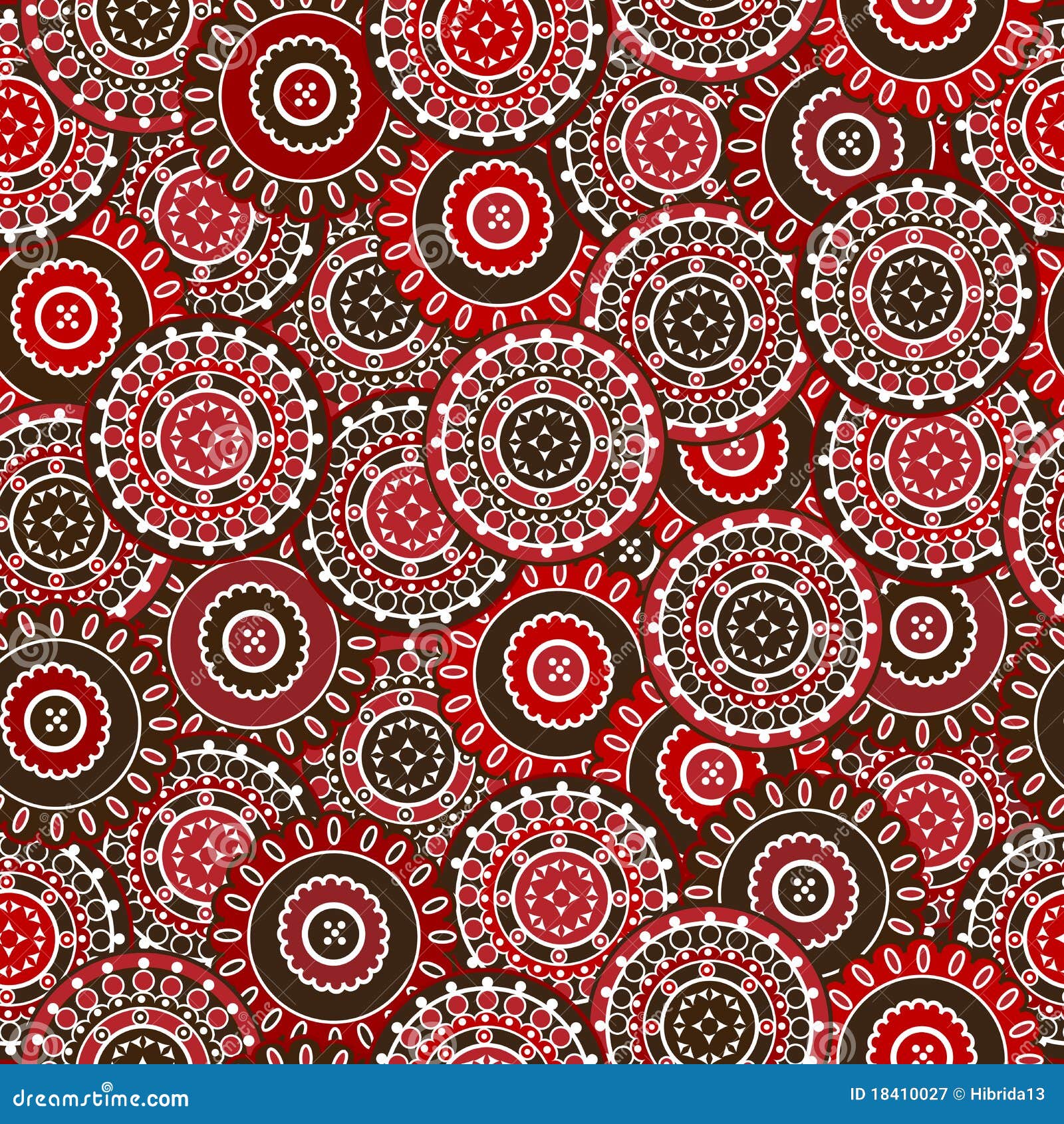 Red seamless pattern stock vector. Illustration of retro - 18410027