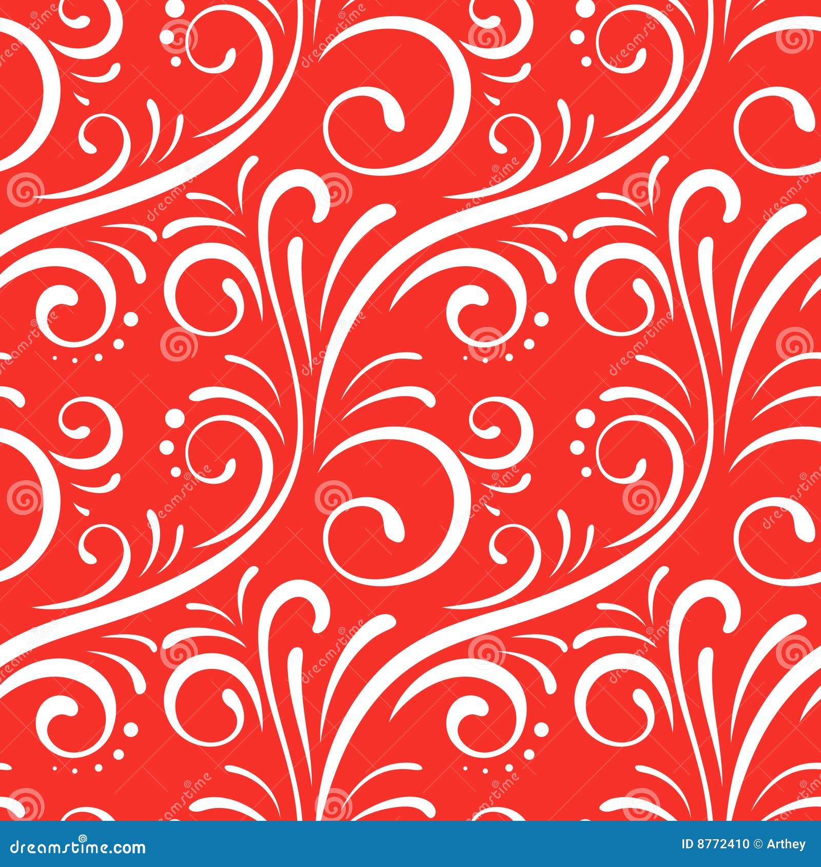 Red seamless pattern stock vector. Illustration of decoration - 8772410