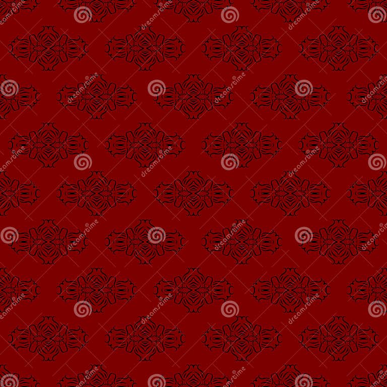 Red Seamless Pattern Background. Stock Vector - Illustration of ...