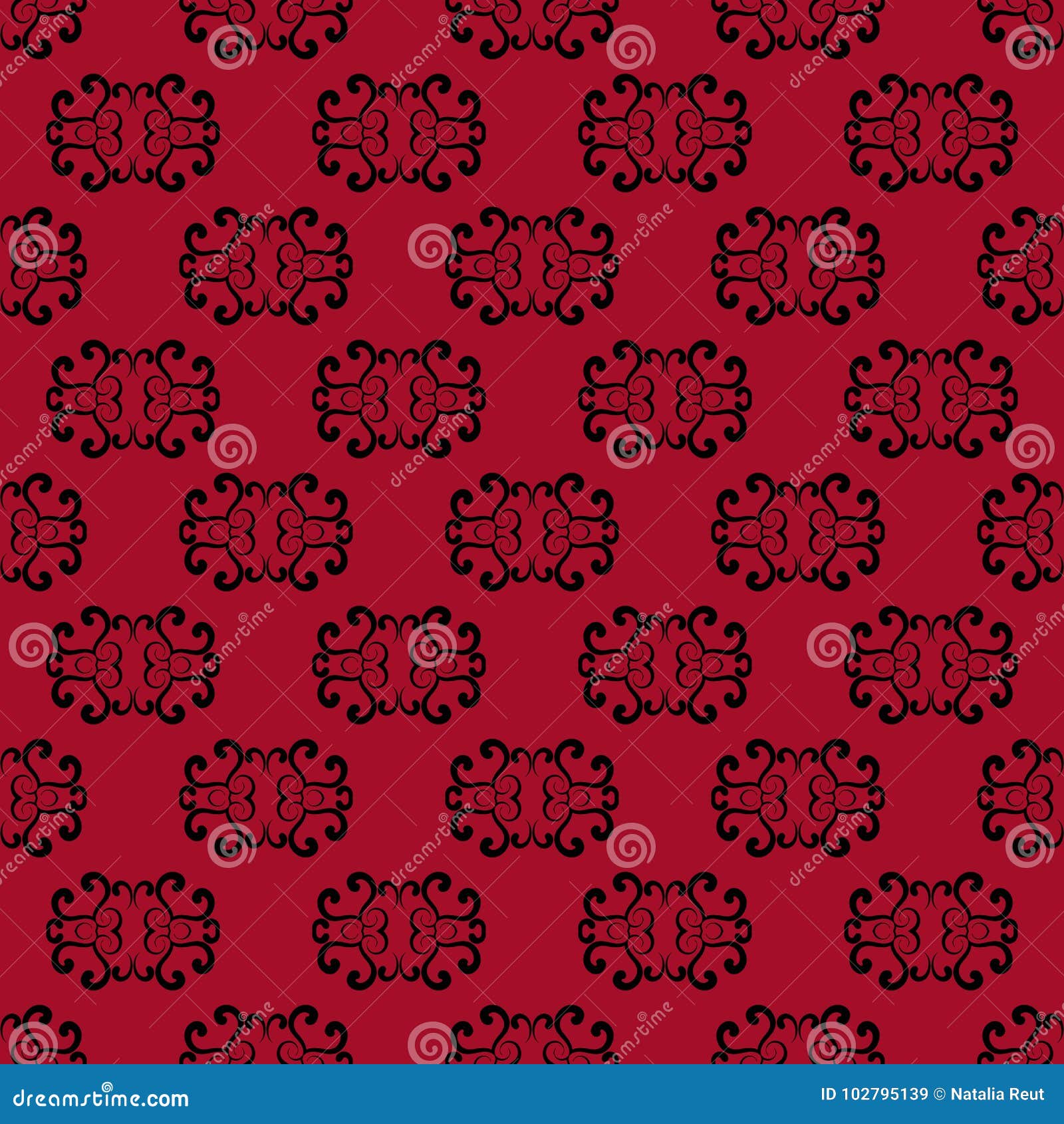 Red Seamless Pattern Background. Stock Vector - Illustration of ...