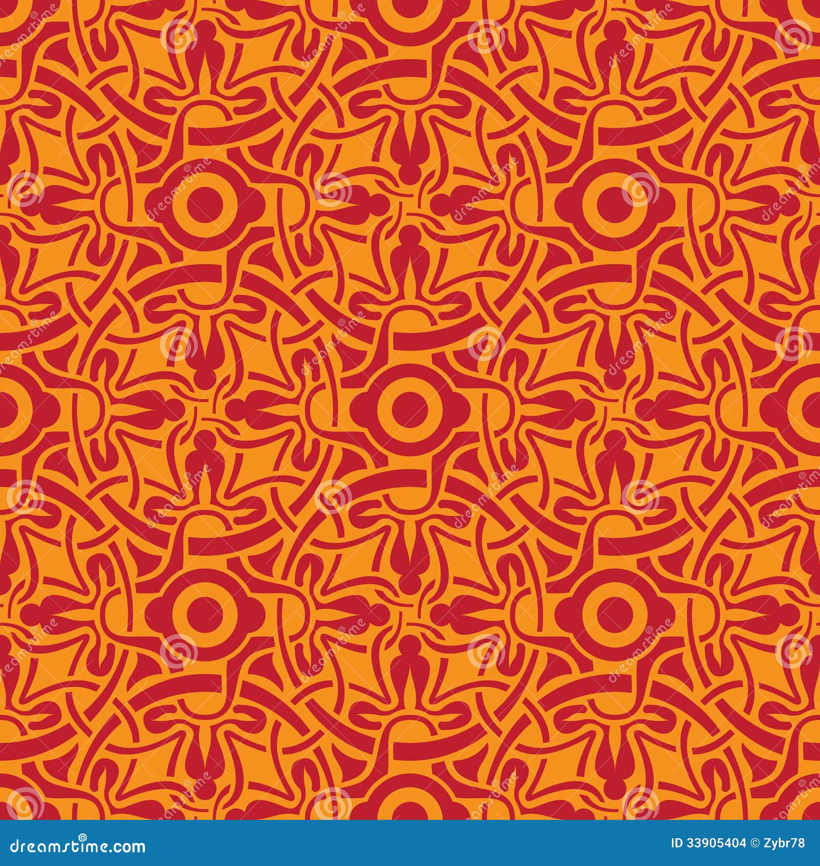 Red seamless pattern stock vector. Illustration of flower - 33905404