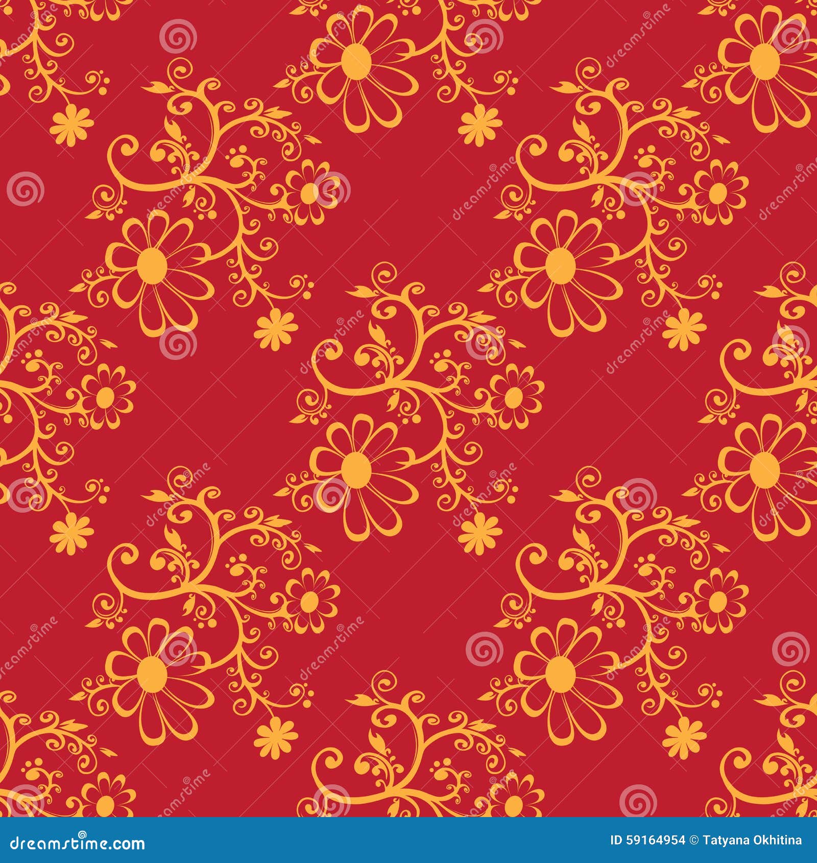 Red seamless pattern stock vector. Illustration of background - 59164954