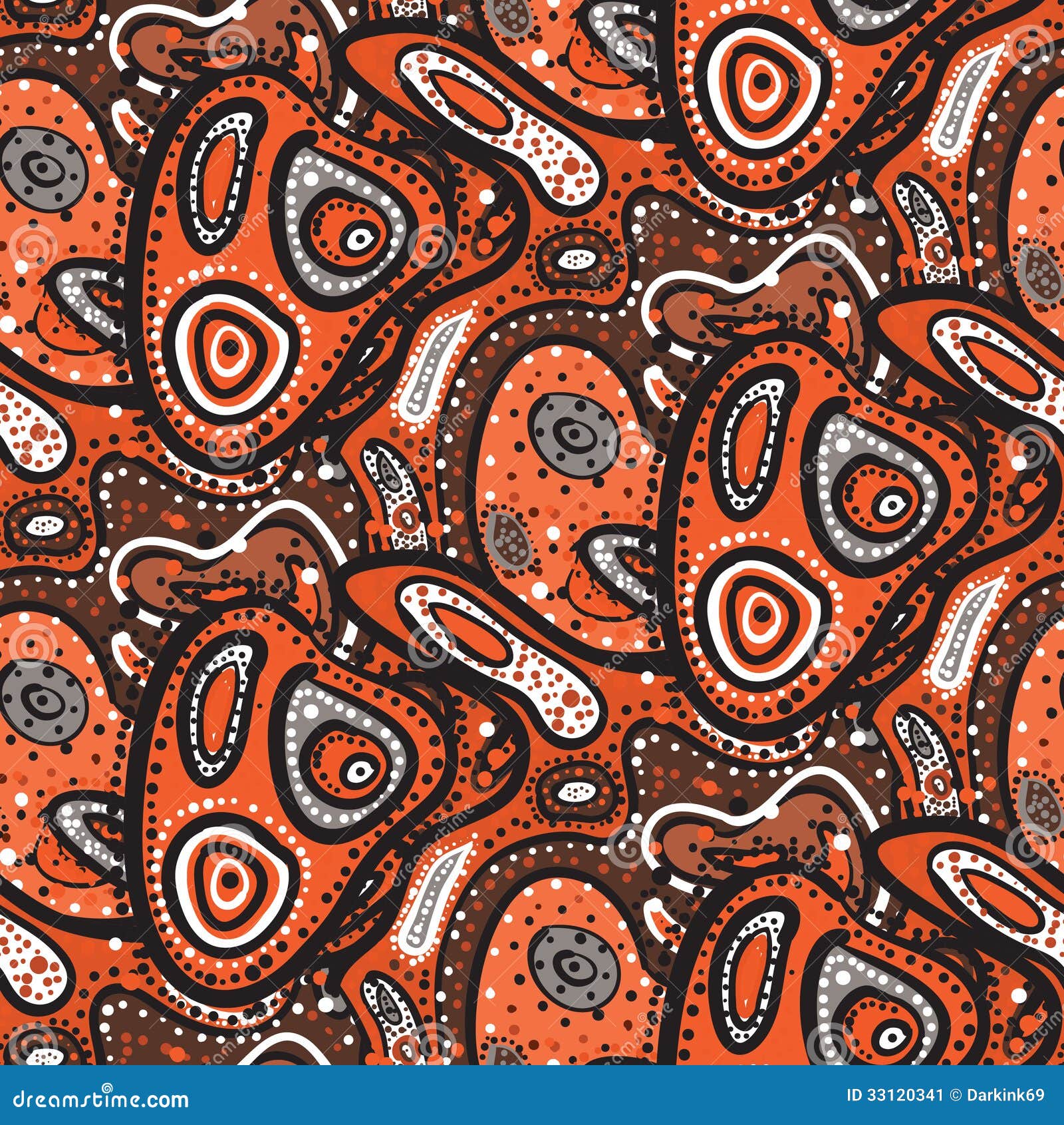 Red Seamless Pattern of Small Spots, Dots and Pais Stock Vector ...