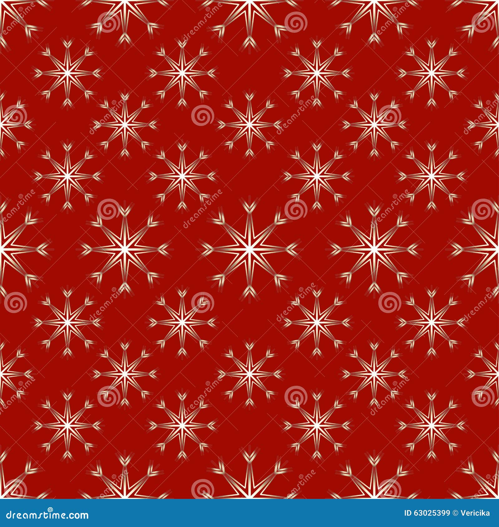 Red Seamless Snowflake Pattern Stock Illustration - Illustration of ...