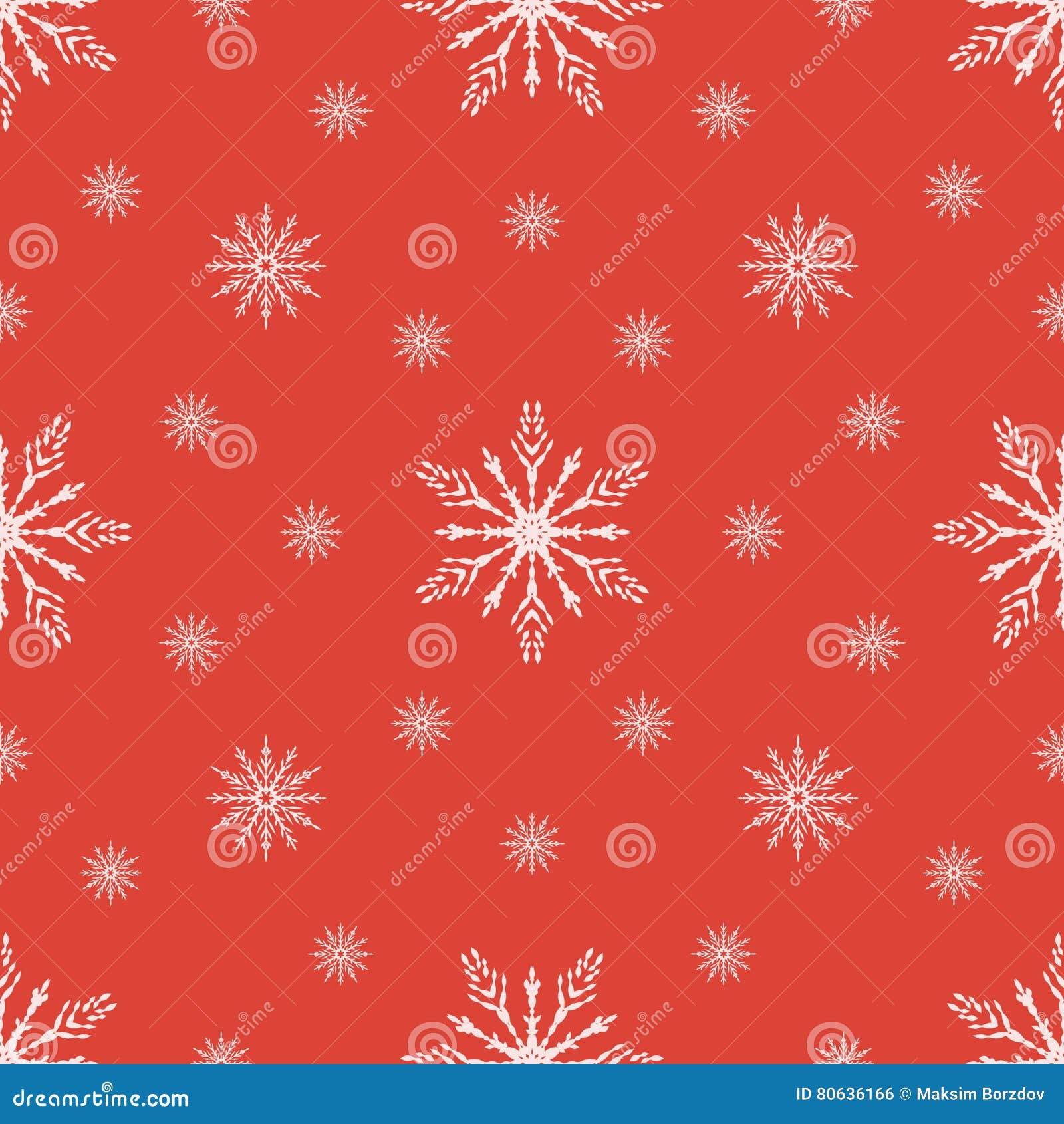 Red Seamless Snowflake Pattern Stock Vector - Illustration of backdrop ...
