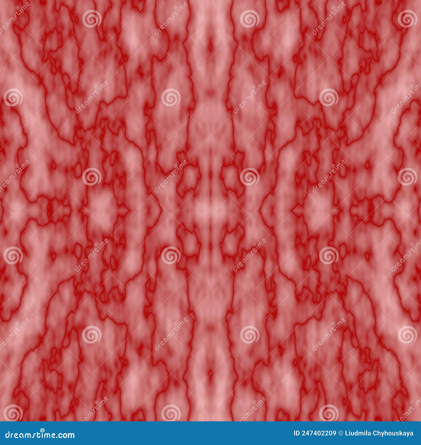 Red Seamless Texture. Red Abstraction with Symmetrical, Mirror Patterns ...