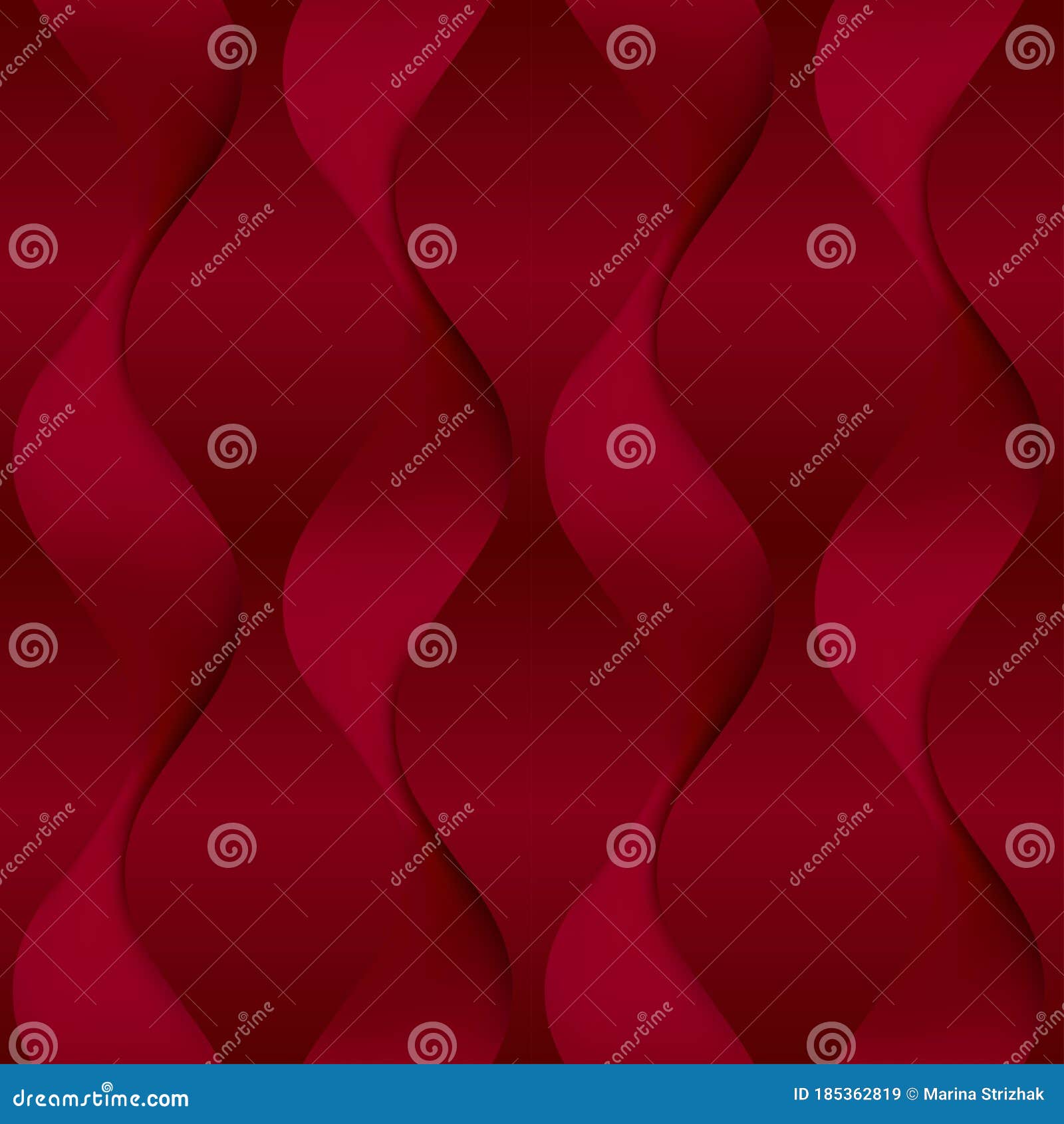 Red Seamless Texture. Wavy Background. Interior Wall Decoration Stock ...