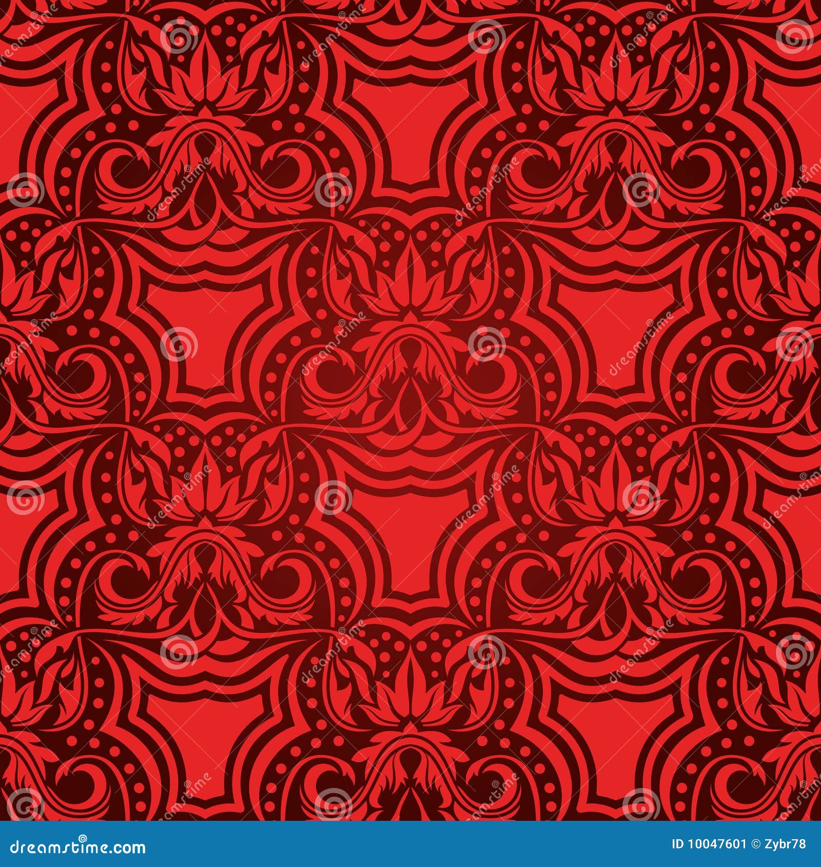 Red seamless wallpaper stock vector. Illustration of royal - 10047601