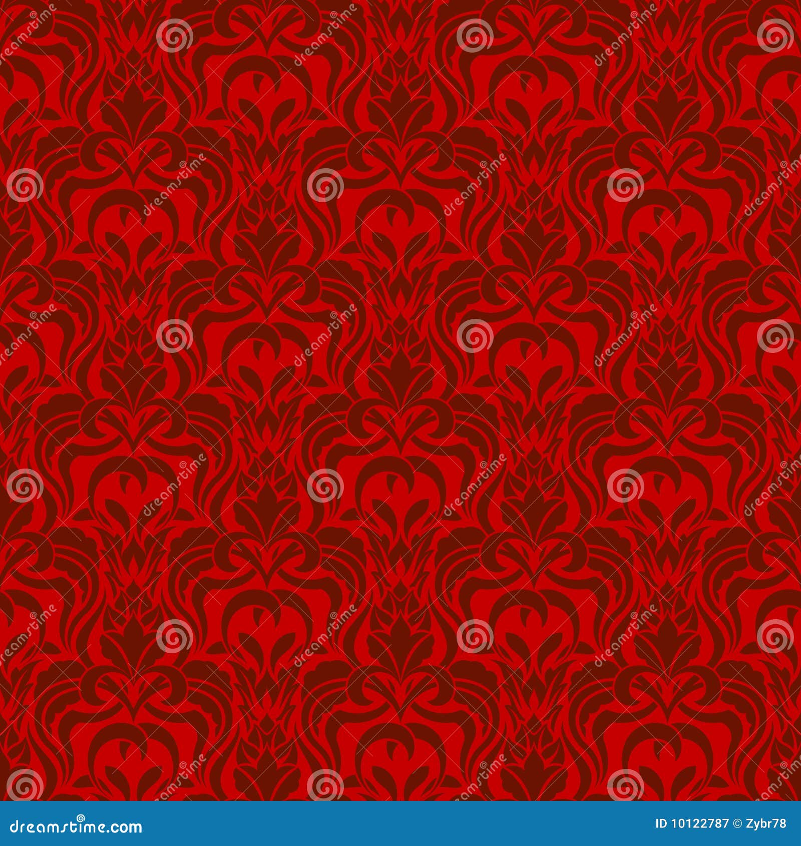 Red seamless wallpaper stock vector. Illustration of decor - 10122787