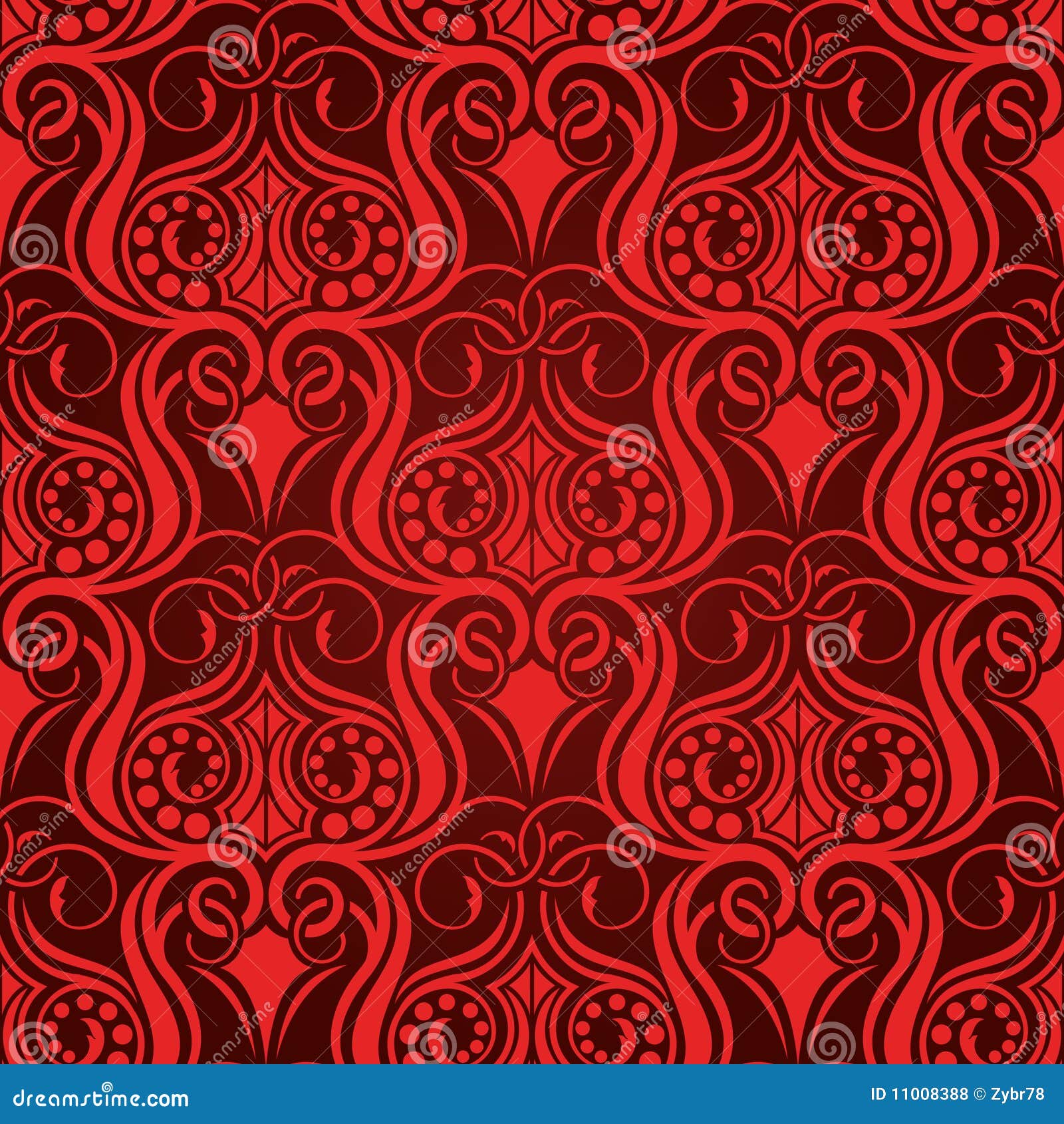 Red seamless wallpaper stock vector. Illustration of foliage - 11008388