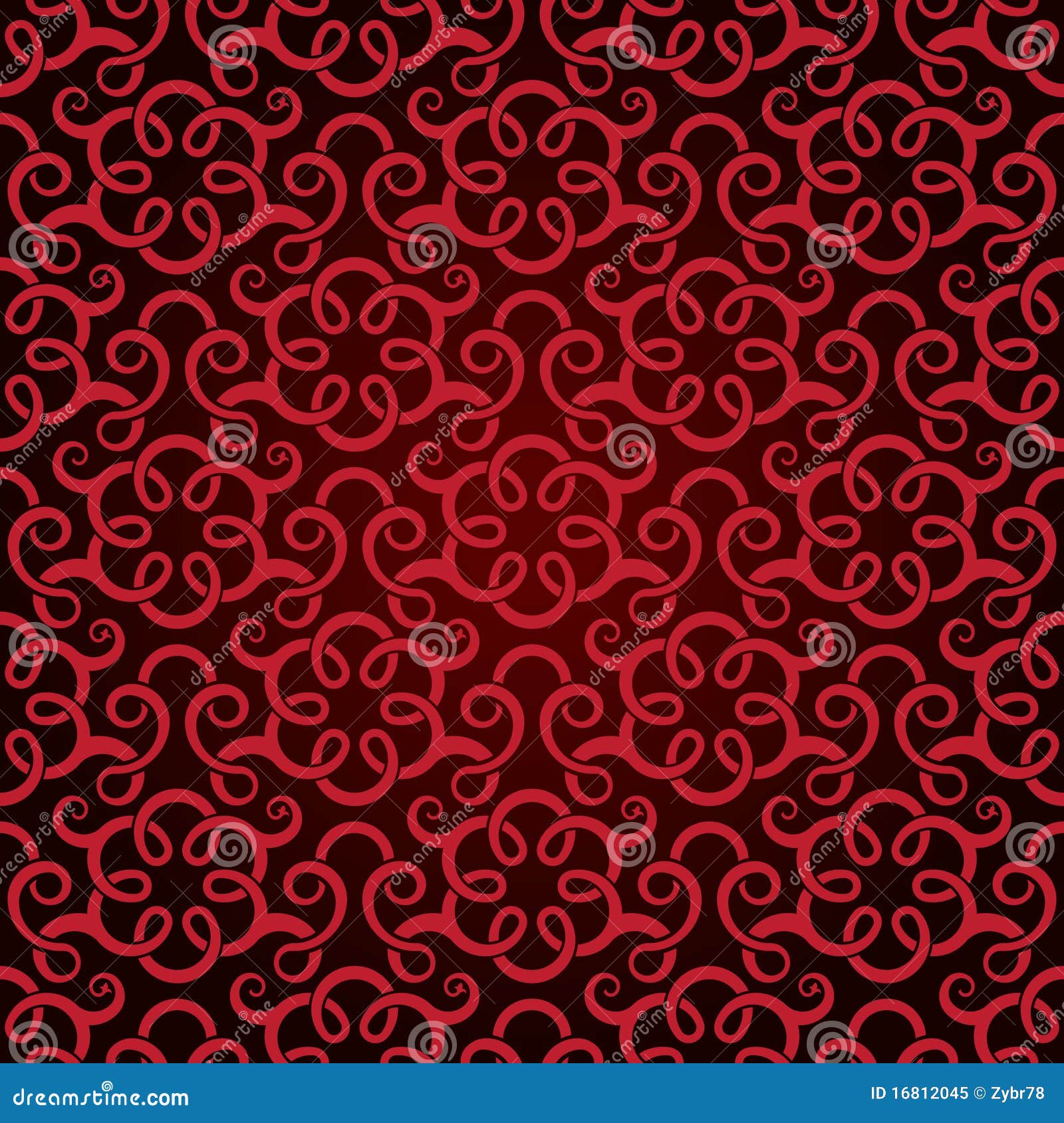 Red seamless wallpaper stock vector. Illustration of outline - 16812045
