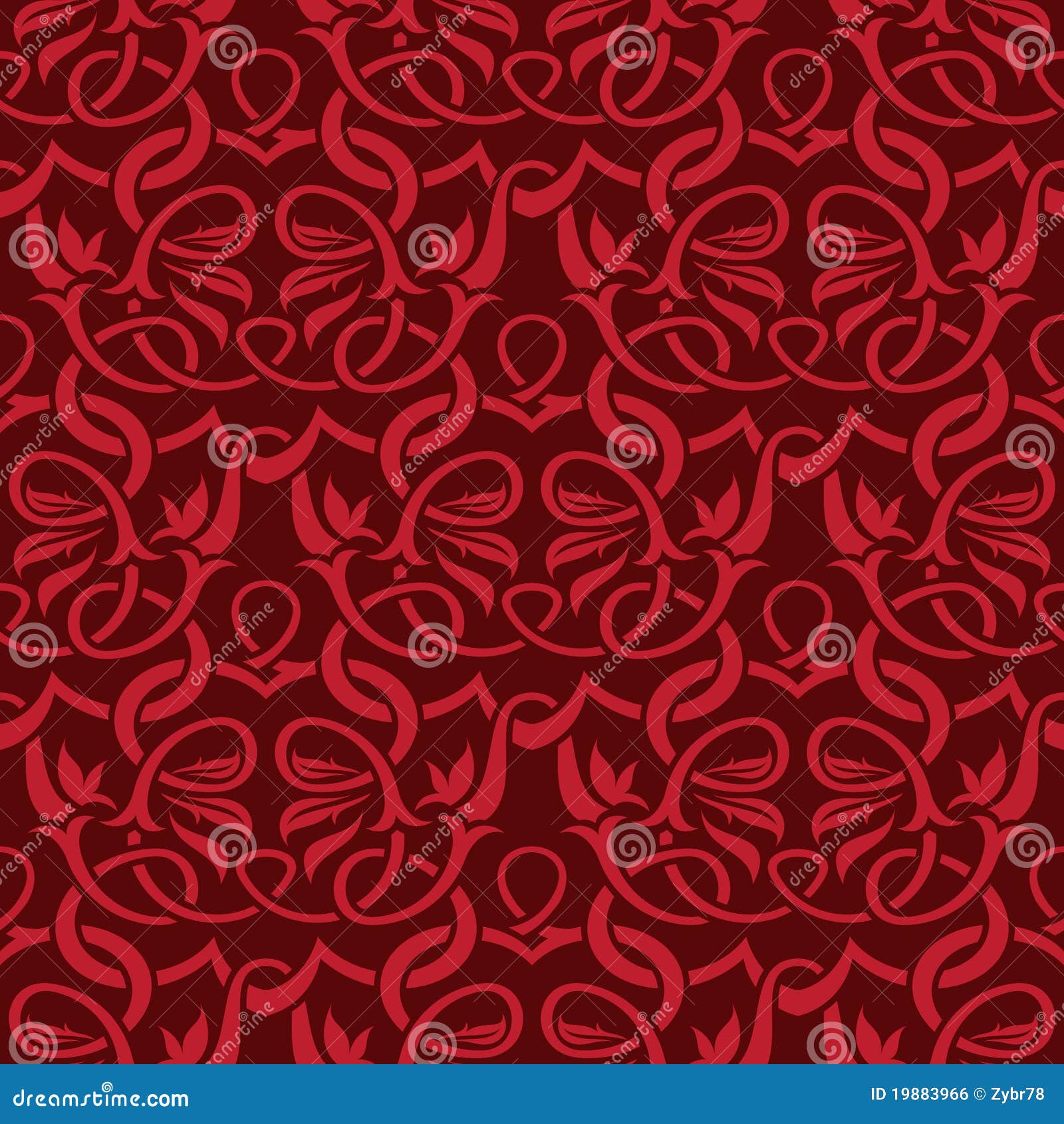 Red seamless wallpaper stock vector. Illustration of leafs - 19883966