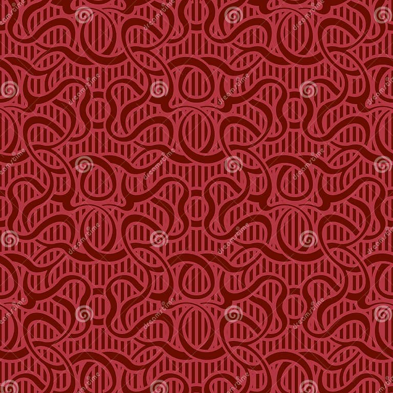 Red Seamless Wallpaper Pattern Stock Vector - Illustration of retro ...
