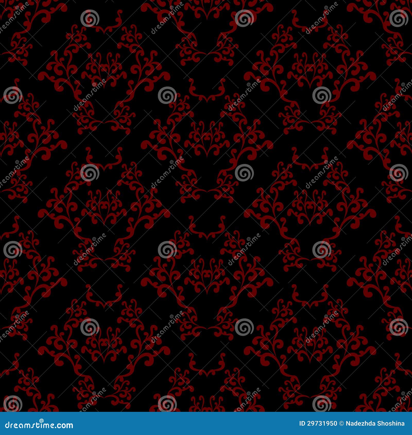 Red Seamless Wallpaper Pattern Stock Vector - Illustration of ...