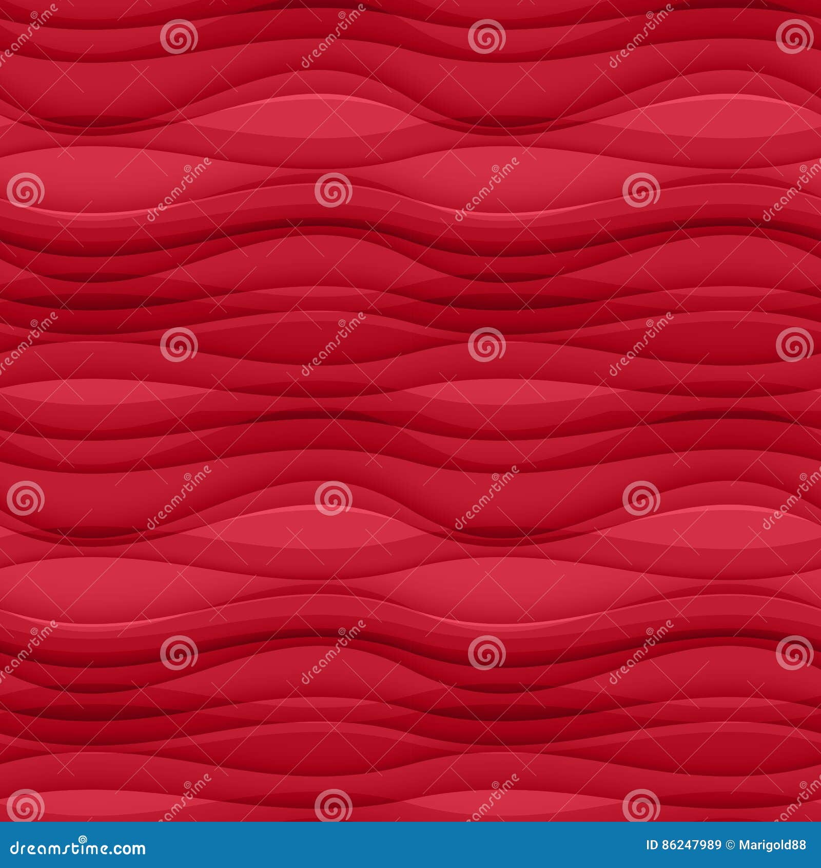 Red Seamless Wavy Background Texture. Stock Vector - Illustration of ...