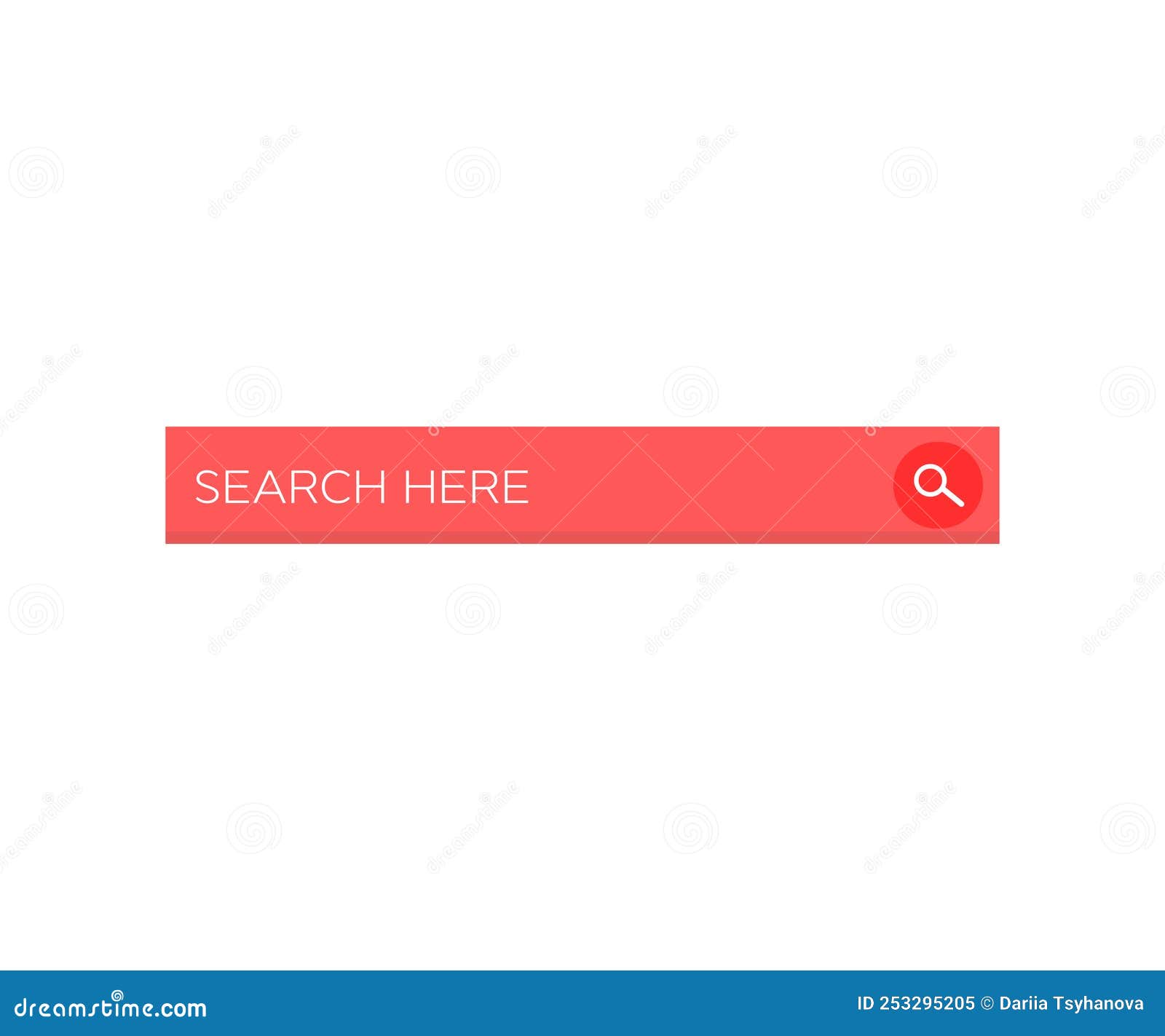 Red Search Bar Frame with Magnifier Logo Design. Web Page Internet ...