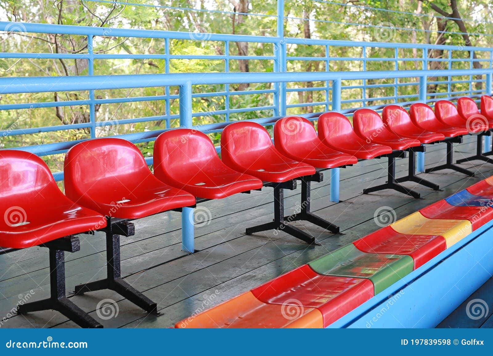 Red Seats on the Row at the Stand Stock Photo - Image of inside, modern ...