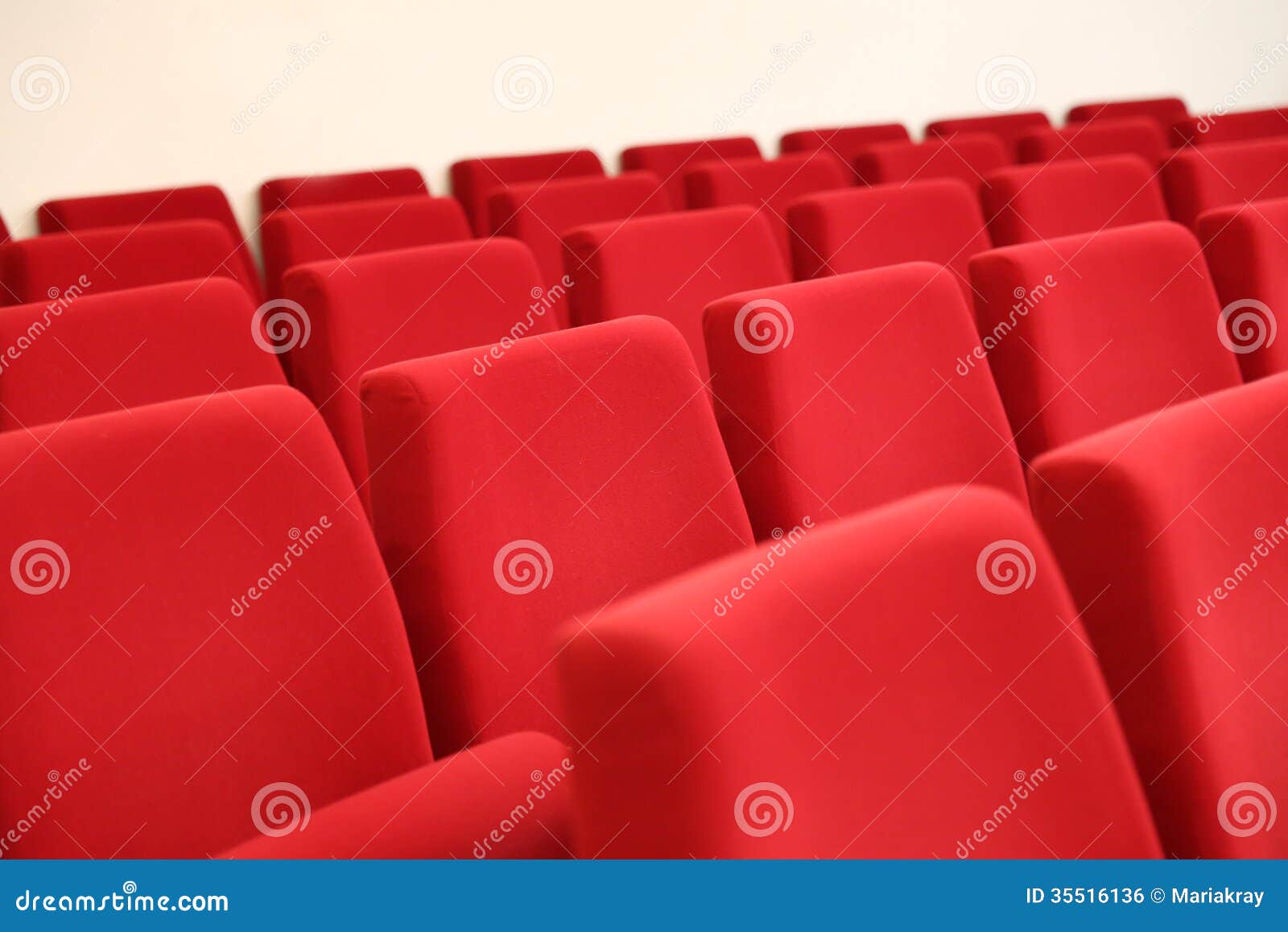 Red seats stock photo. Image of audience, entertainment - 35516136