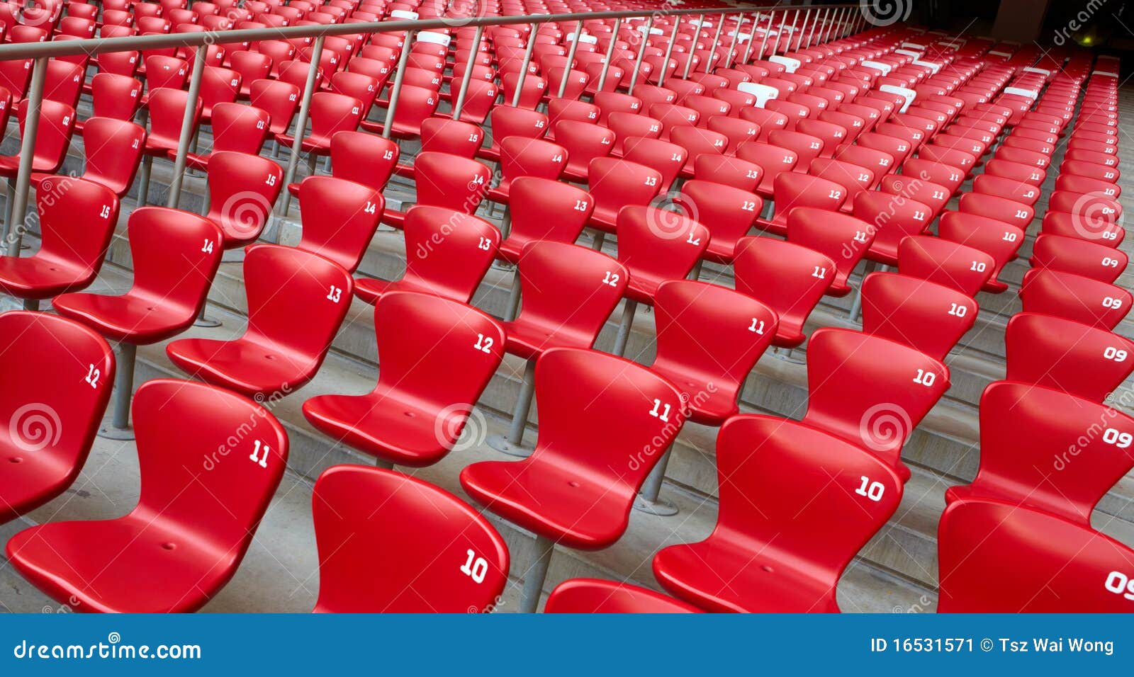 Red Seats in Stadium stock image. Image of architecture - 16531571
