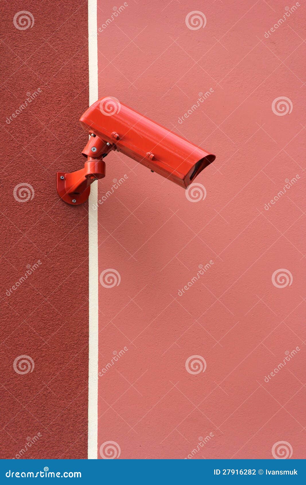 Red Security Camera stock photo. Image of electronic - 27916282
