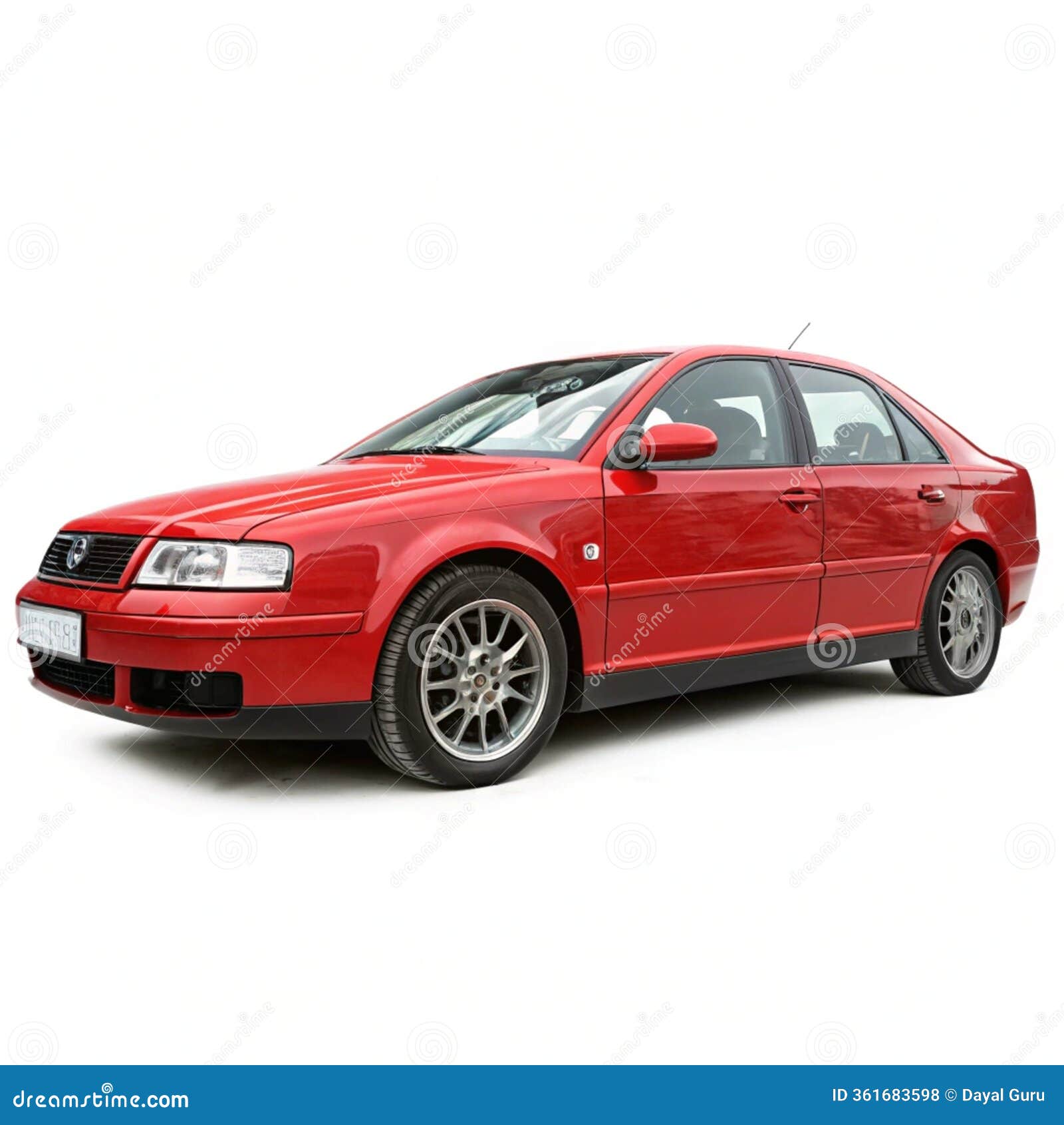 Red Sedan Isolated on Transparent Background Stock Illustration ...