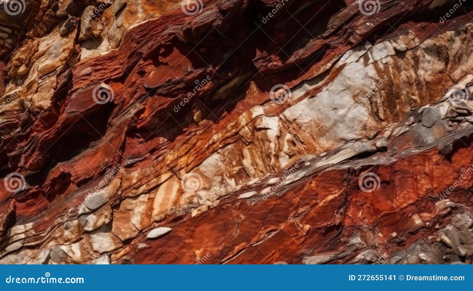 Red Sedimentary Mountain Rock Texture. Generative AI Stock Illustration ...