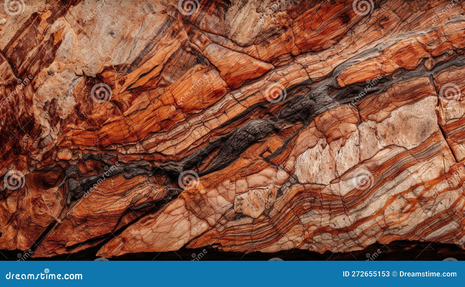 Red Sedimentary Mountain Rock Texture. Generative AI Stock Illustration ...