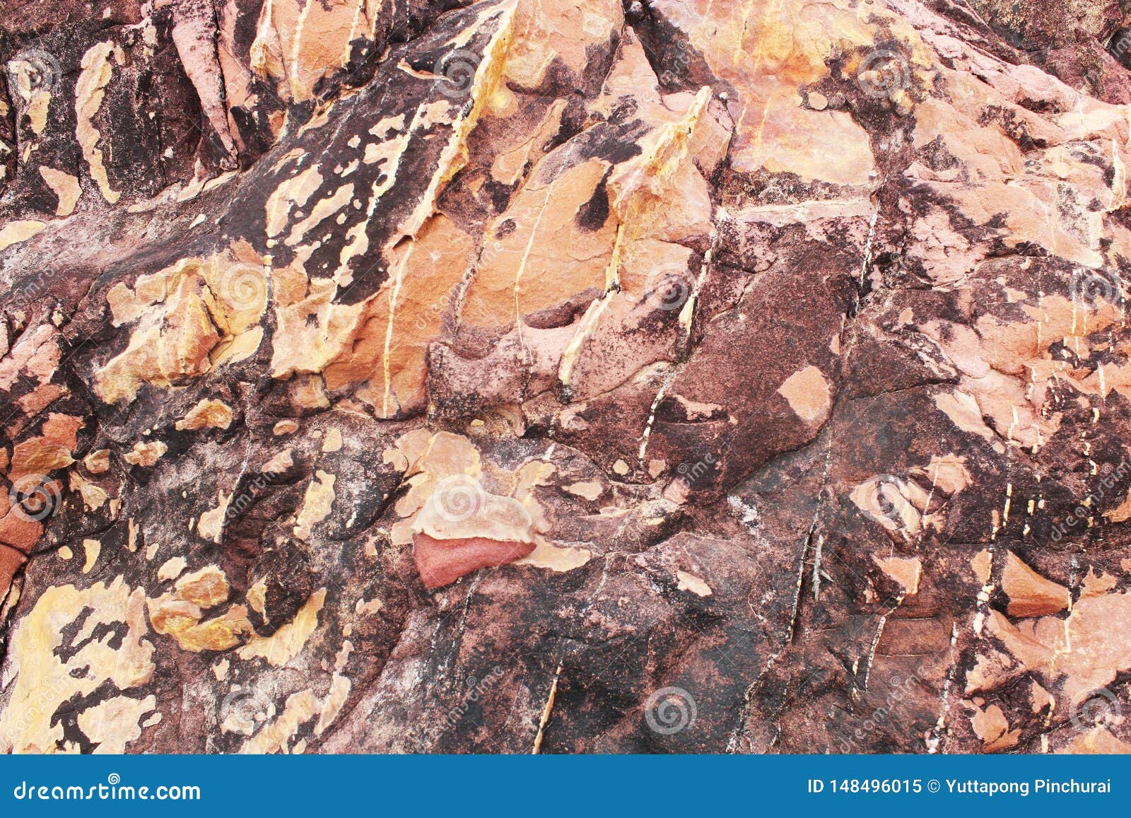 Red Sedimentary Rock Texture. Red Rustic Stone Texture. Background ...