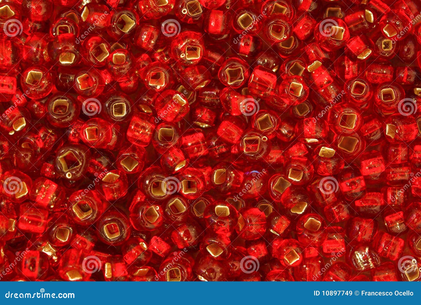 Red Seed Beads stock image. Image of bright, jewelery - 10897749