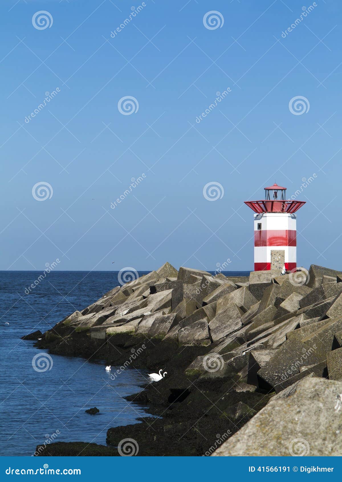 Red Semaphore stock image. Image of direction, coastal - 41566191