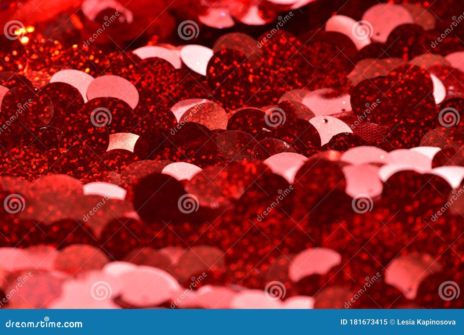 Red Sequins Pattern. Sparkling Sequins Background. Sequins on Fabric ...