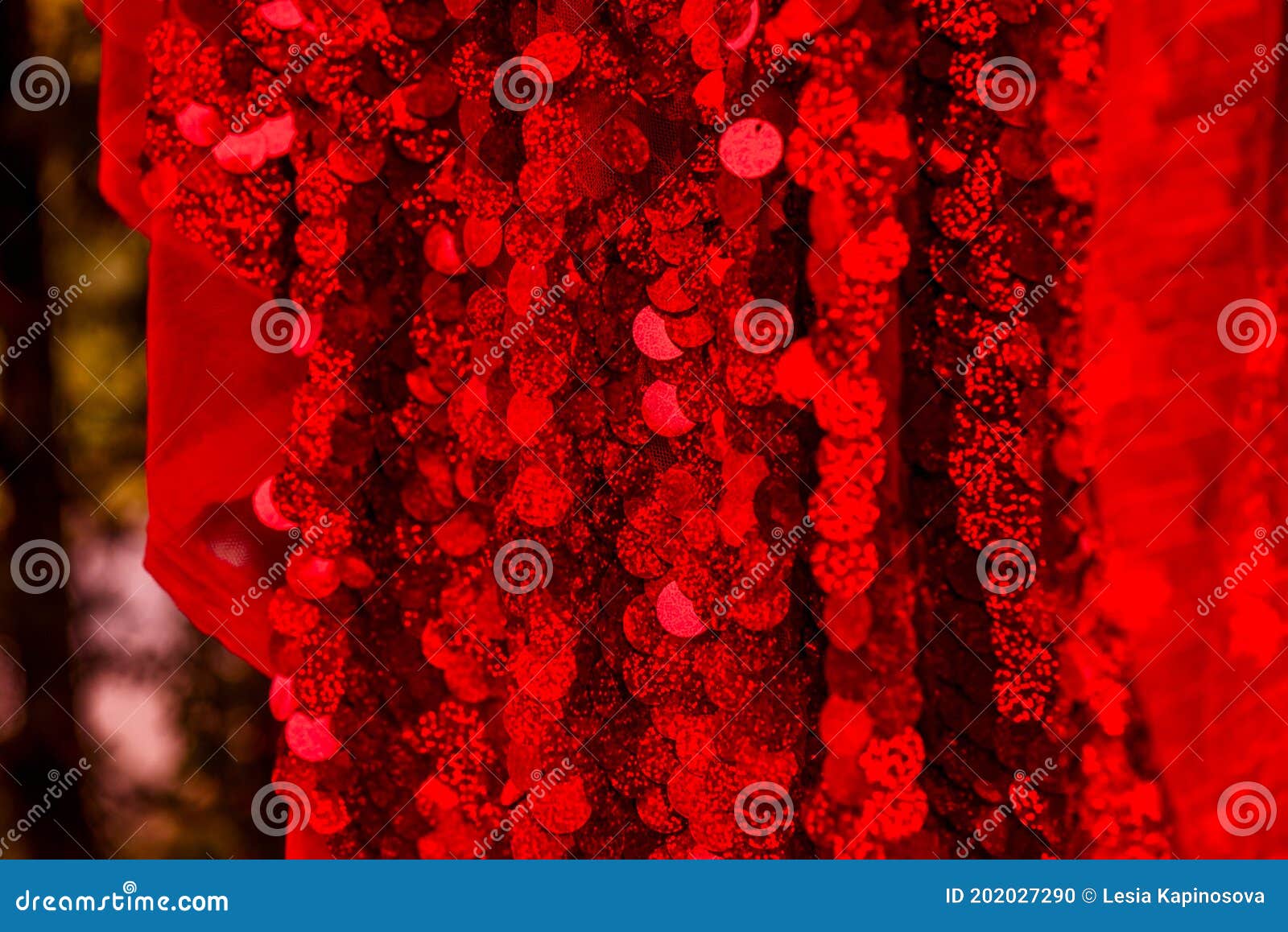 Red Sequins Pattern. Sparkling Sequins Background. Red Sequin Fabric ...