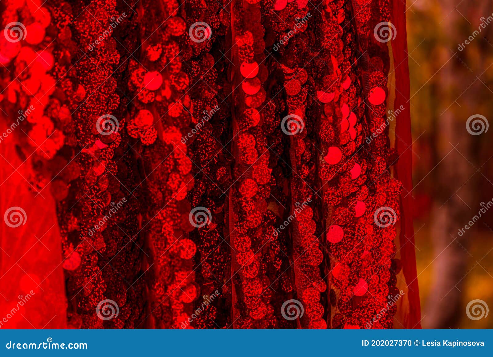 Red Sequins Pattern. Sparkling Sequins Background. Red Sequin Fabric ...