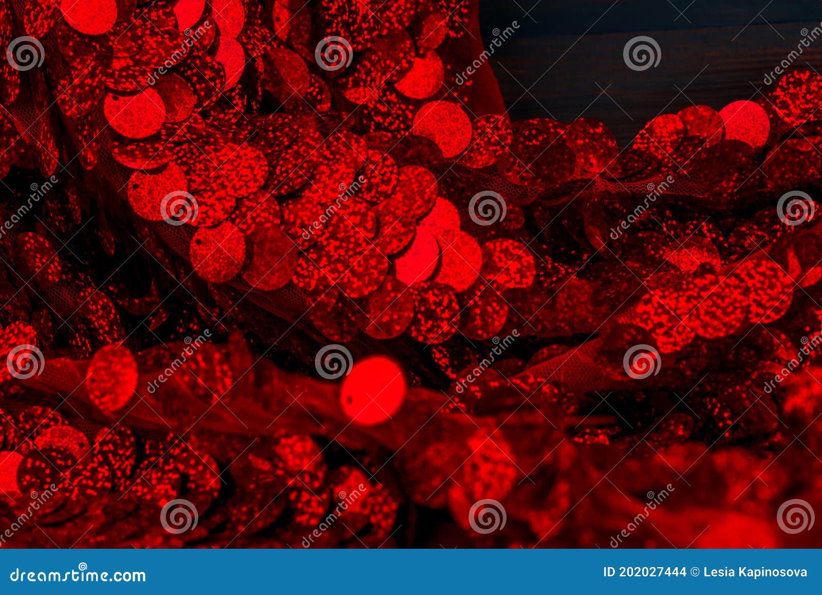 Red Sequins Pattern. Sparkling Sequins Background. Red Sequin Fabric ...