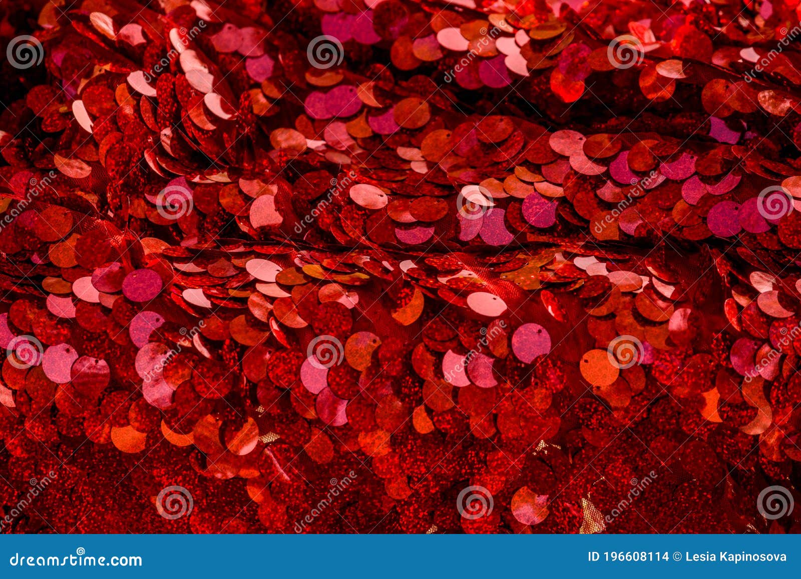 Red Sequins Pattern. Sparkling Sequins Background. Red Sequin Fabric ...