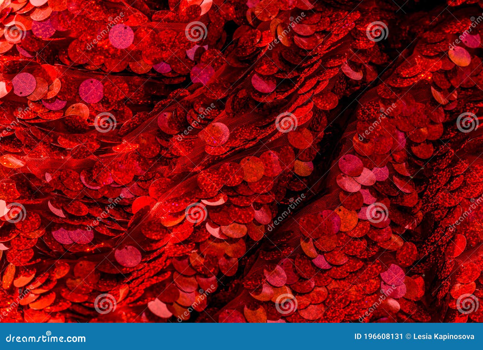Red Sequins Pattern. Sparkling Sequins Background. Red Sequin Fabric ...