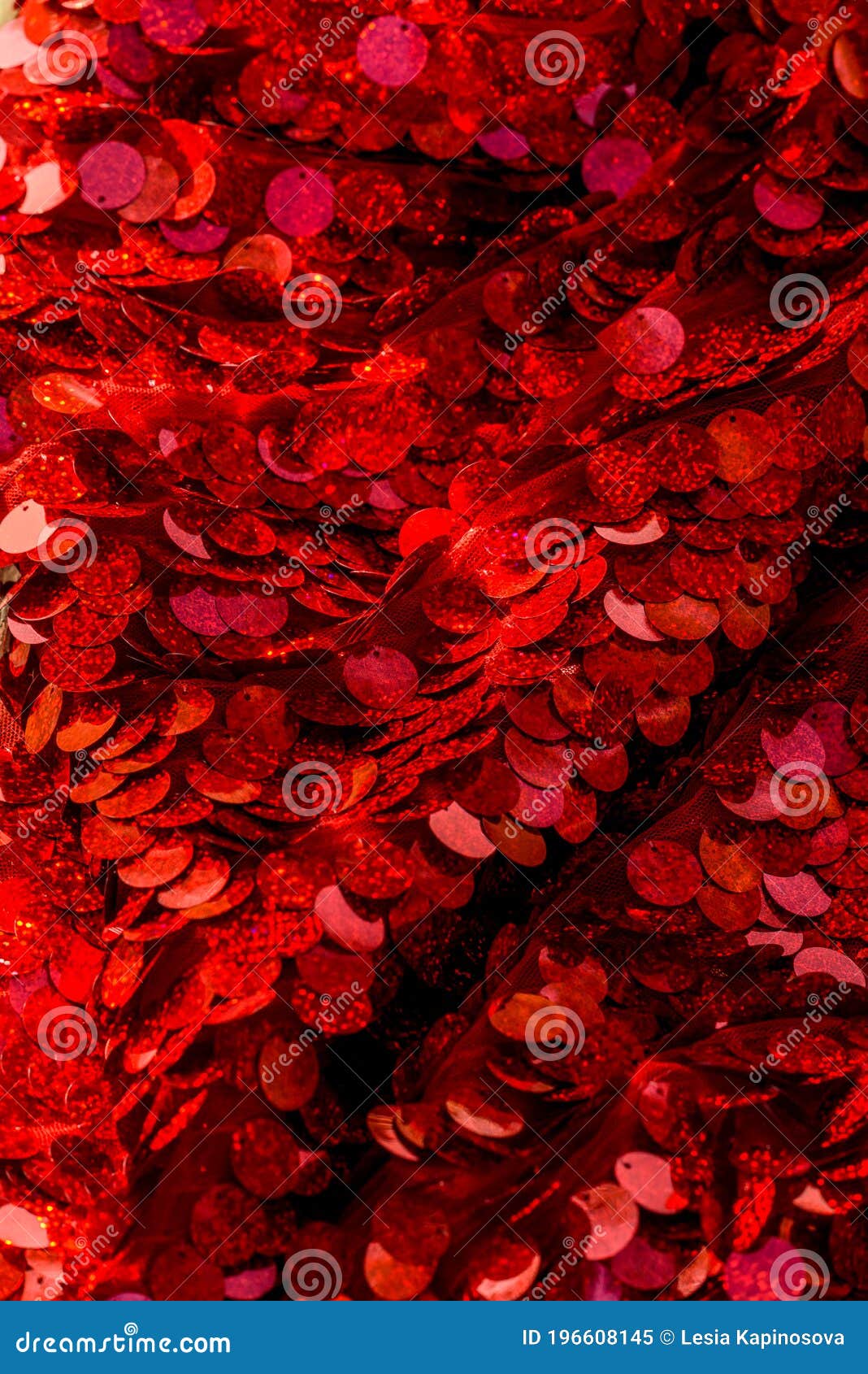 Red Sequins Pattern. Sparkling Sequins Background. Red Sequin Fabric ...